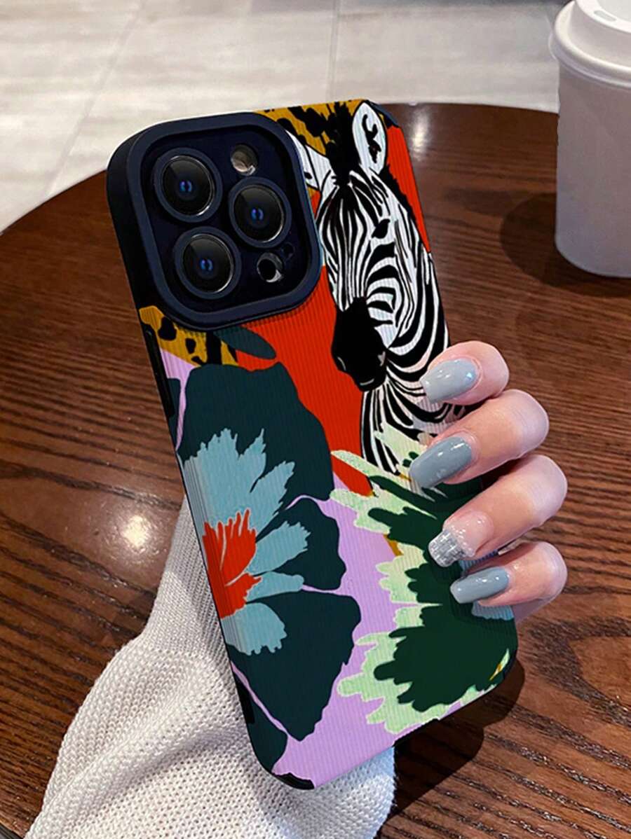 Zebra Pattern Phone Case | SHEIN USA