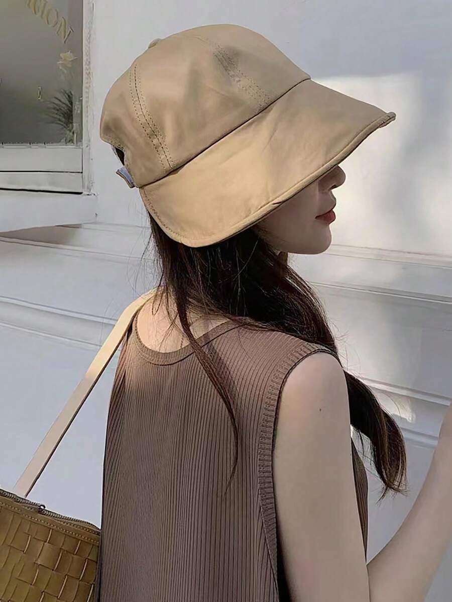 1pc Women Solid Casual Bucket Hat For Summer | SHEIN USA