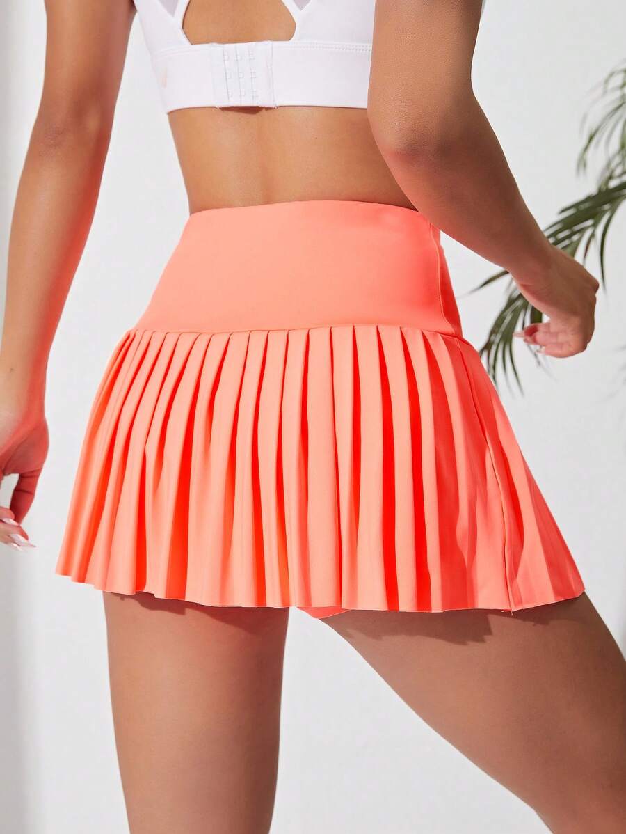 CourtClass Pleated Detail Sports Skort With Phone Pocket Tennis Skort ...