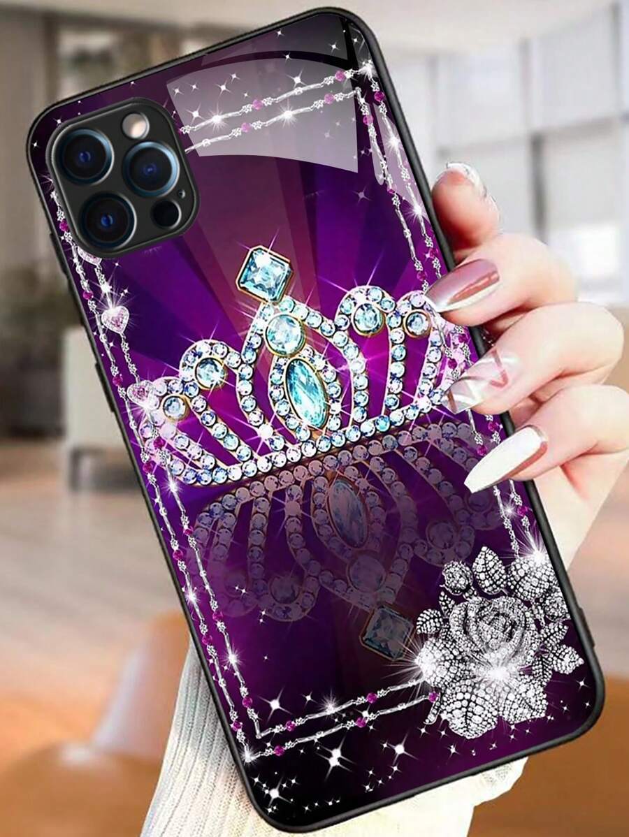 Crown Pattern Phone Case | SHEIN USA