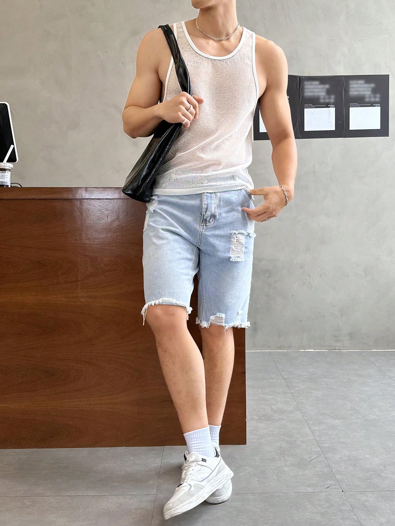 Manfinity Fever City Men Solid Mesh Tank Top | SHEIN USA