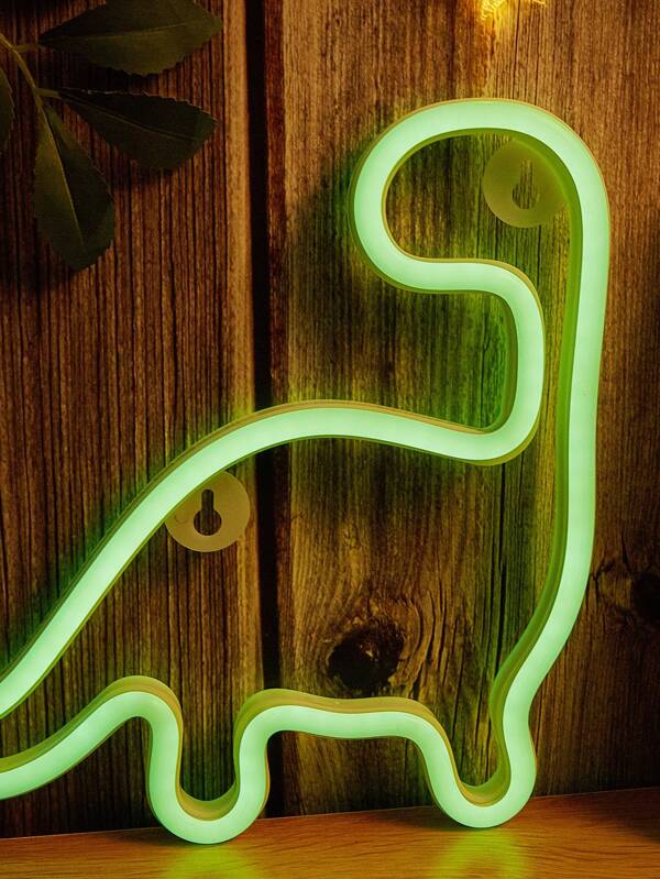 1pc PS Neon Light, Modern Dinosaur Shaped Neon Light For Home | SHEIN UK
