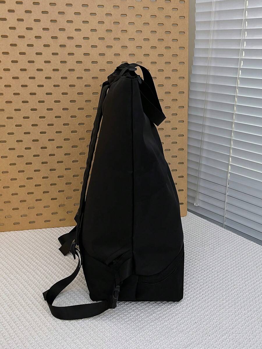 Minimalist Classic Backpack Oversized Black | SHEIN