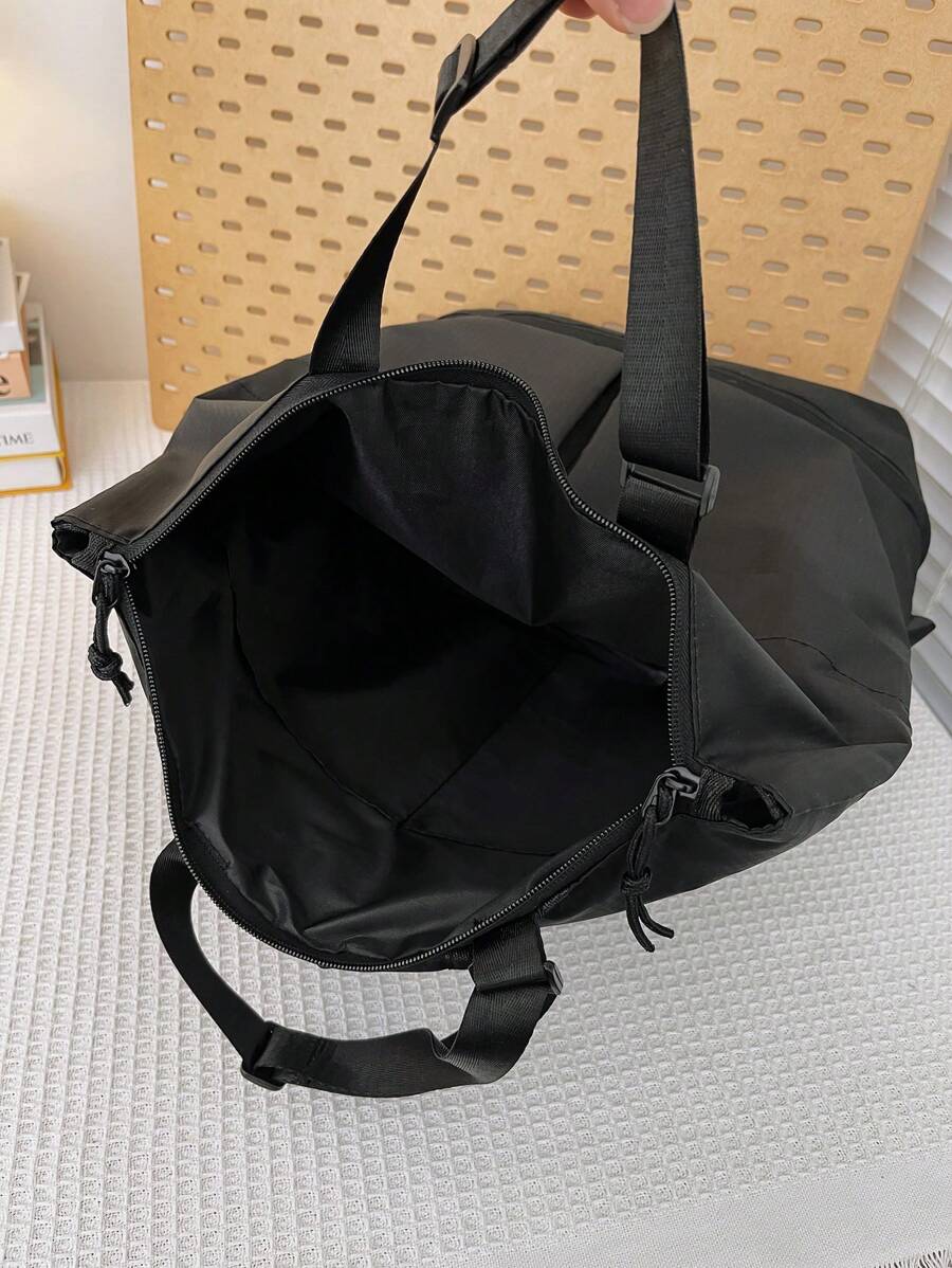 Minimalist Classic Backpack Oversized Black | SHEIN