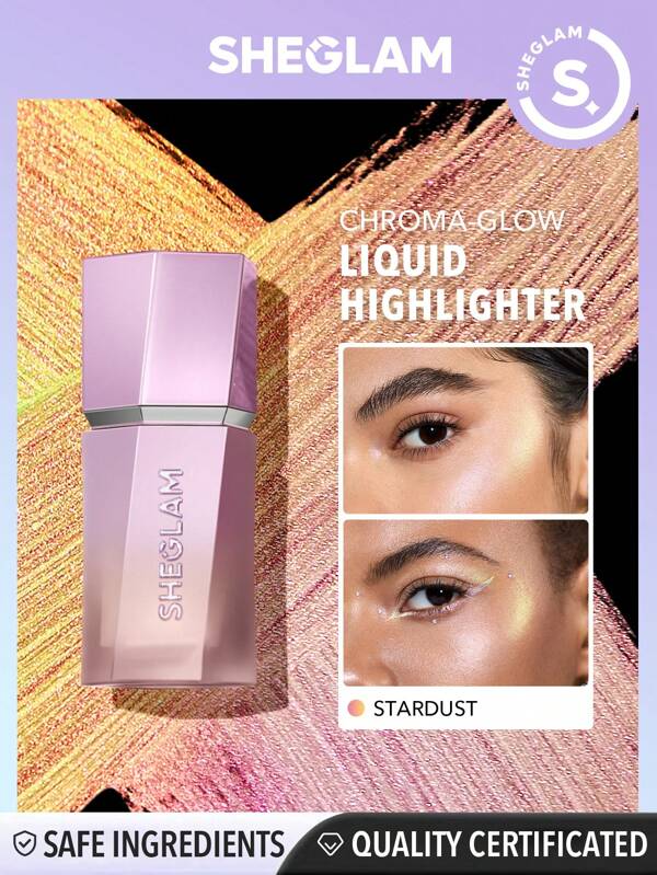 SHEGLAM Chroma-Glow Bloom Liquid Highlighter-Stardust Color Changing ...