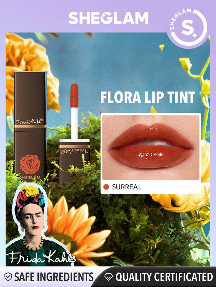 SHEGLAM X Frida Kahlo Flora Lip Tint-Surreal Long Lasting Waterproof ...
