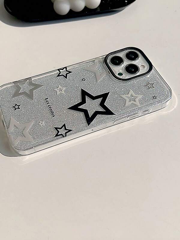 Star Pattern Phone Case Compatible With iPhone 15/15Pro/15Plus/15Promax | SHEIN EUQS
