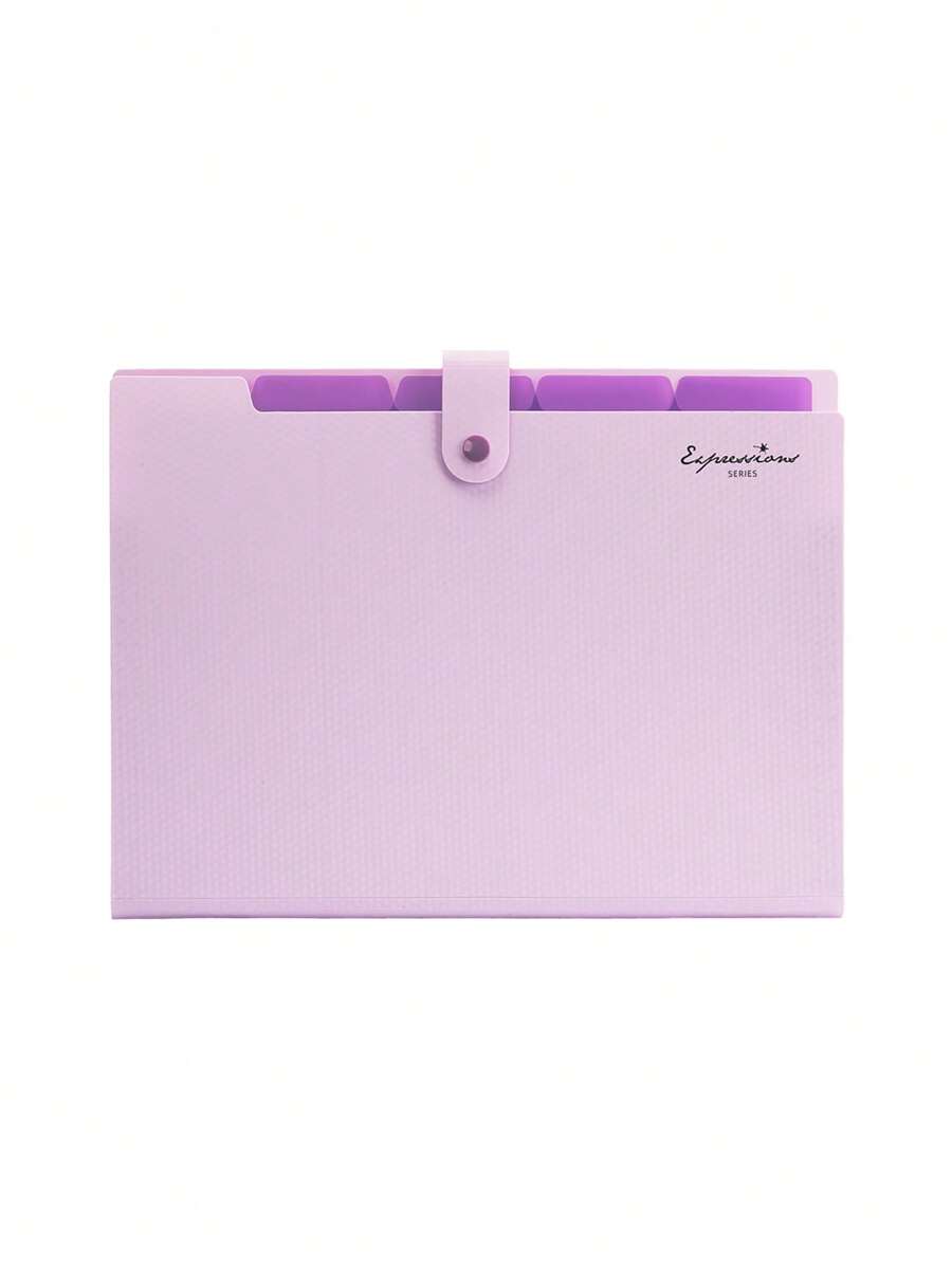 1pc Tree Pattern Expanding File Folder Simple Multi Layer Accordion Folder For Office School