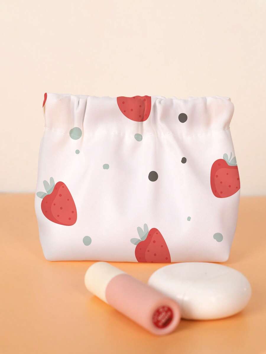 Strawberry Pattern Makeup Bag Storage Makeup Organizer Makeup Case ...