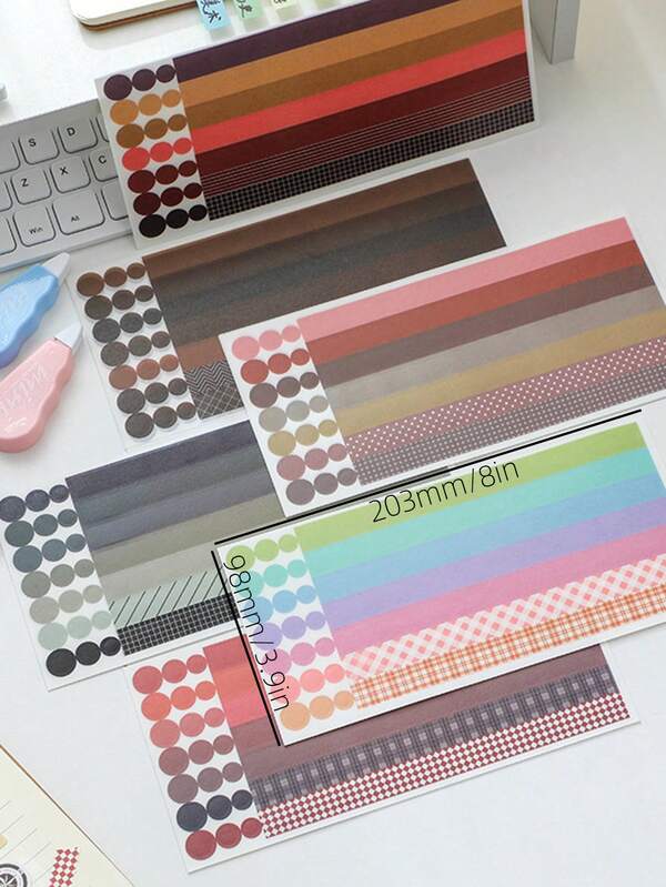 1set Mixed Color Assorted Sticker, Simple Multi-purpose Sticker For DIY ...