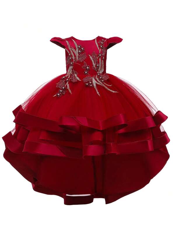 Elegant Evening Dress/fancy Dress For Tween Girls With Train, Suitable ...