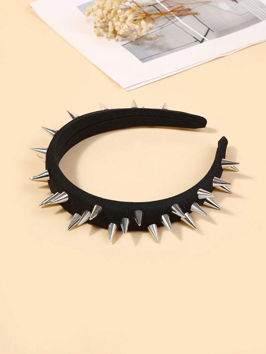 1 Peça Tiara Punk com Decoração de Espinhos para Mulheres para o Dia a ...