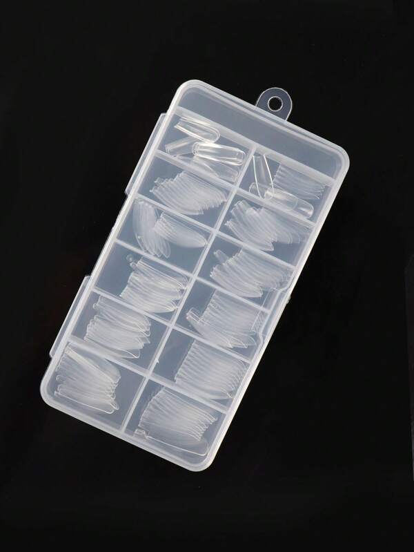 Add A Touch Of Romance With 120pcs Short Coffin Clear Full Cover Fake