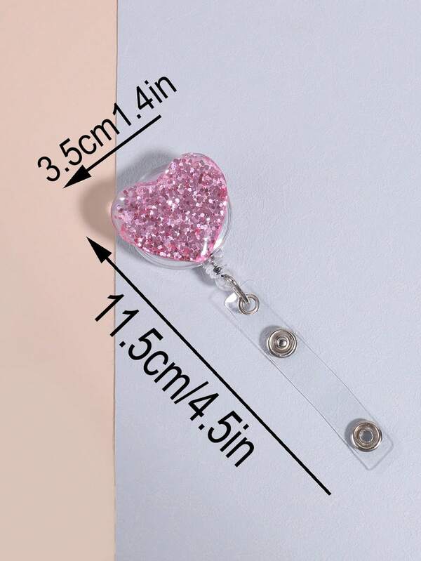 1pc Heart Design ID Card Buckle | SHEIN USA