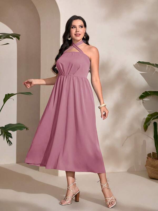 SHEIN Modely Plus Contrast Sequin Open Front Coat & Dress | SHEIN USA