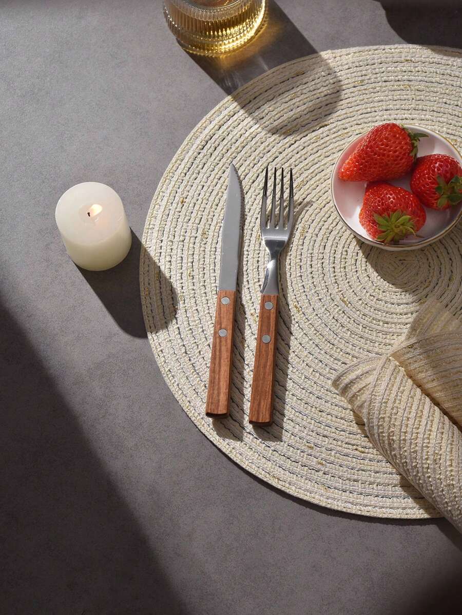 4pcs Round Place Mat | SHEIN USA