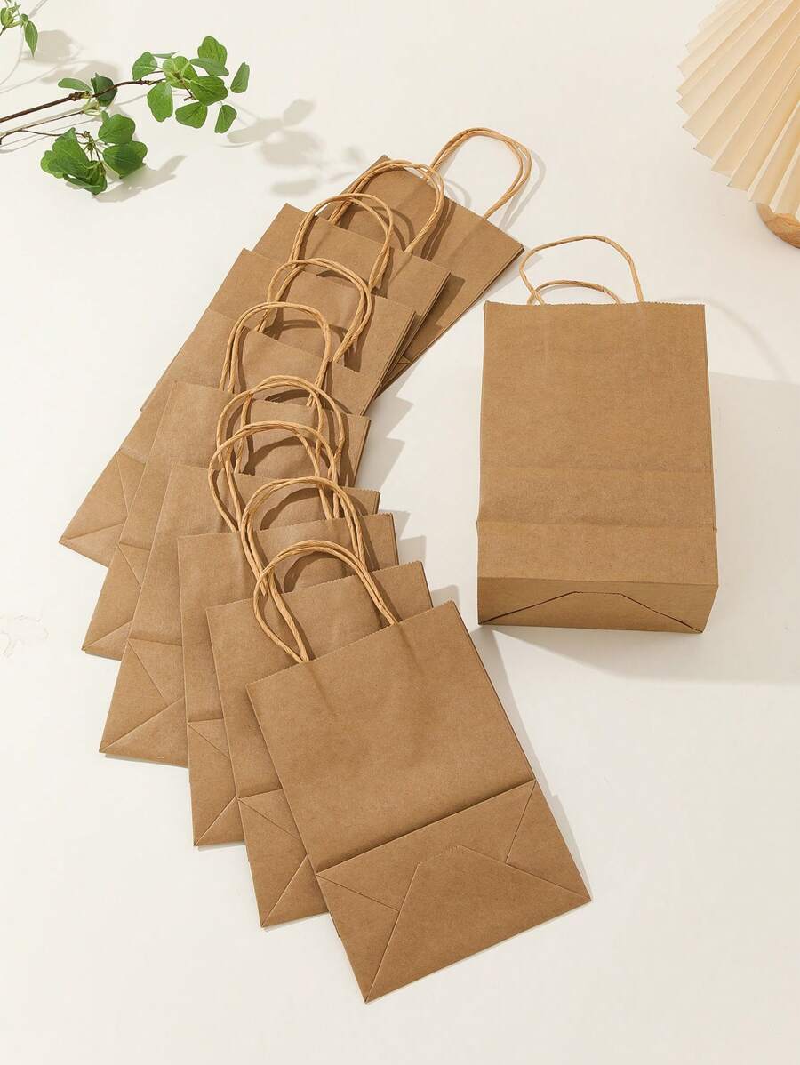 10pcs Solid Color Gift Bag | SHEIN USA
