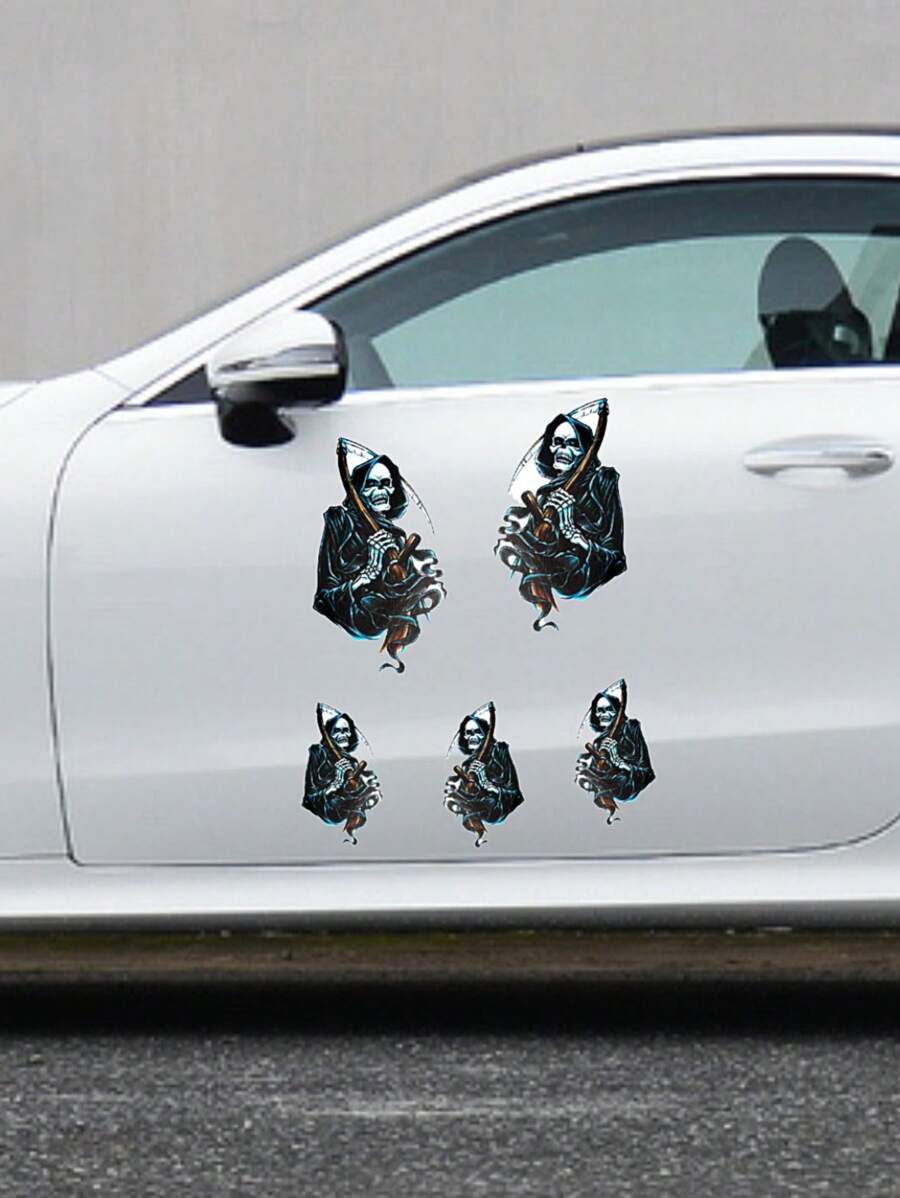 1pc Skeleton Pattern Car Sticker | SHEIN USA