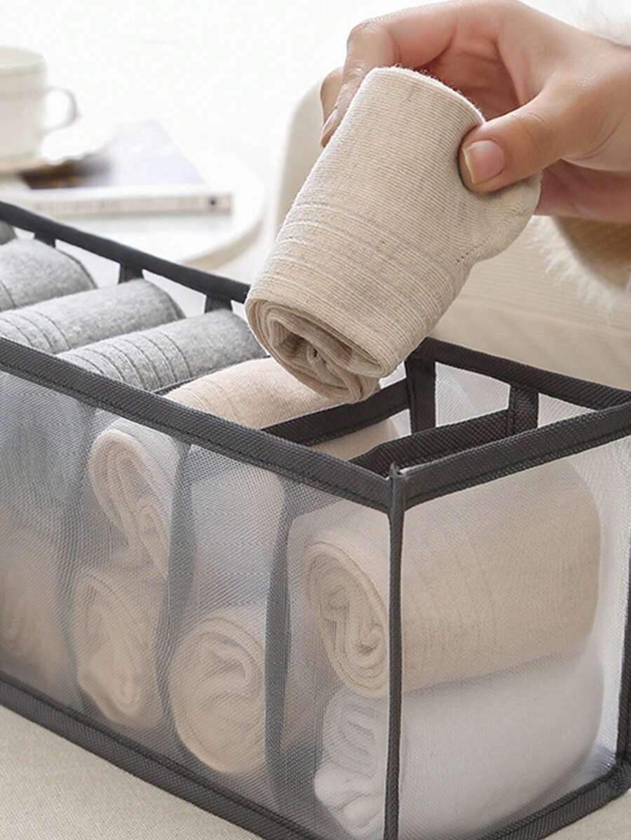 1pc Polyamide Drawer Storage Drawer, Modern Two Tone Storage Box Tray ...