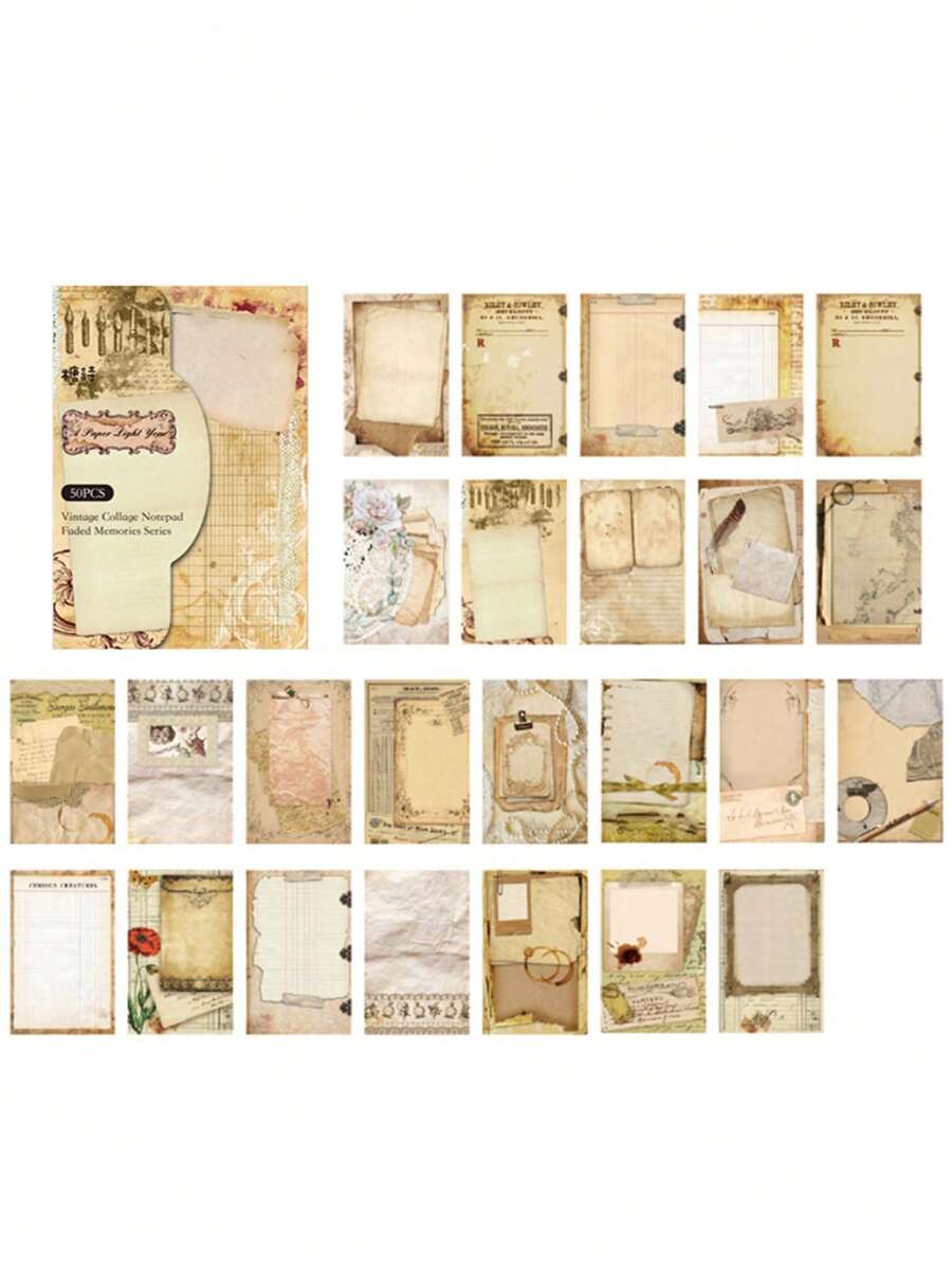 50pcs Mixed Pattern Material Paper | SHEIN USA