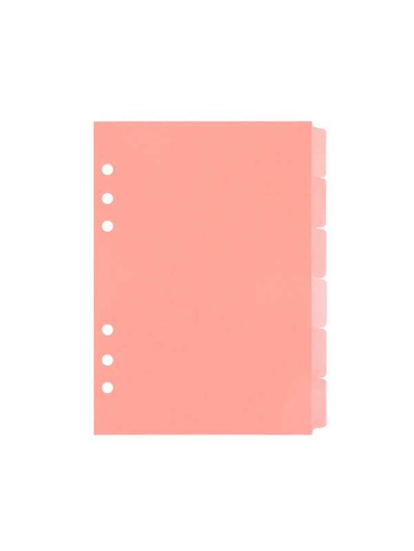 6pcs Solid Color Binder Divider, Simple Multi-purpose Loose Leaf ...