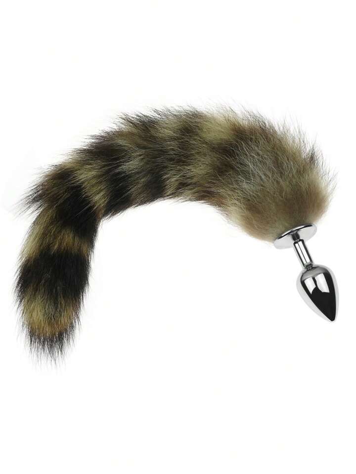 1pc Fuzzy Tail Design Butt Plug , Buttplug Sex Toys For Beginner ...