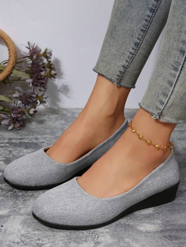 Women Slip On Flats, Elegant Outdoor Polyester Ballet Flats | SHEIN USA