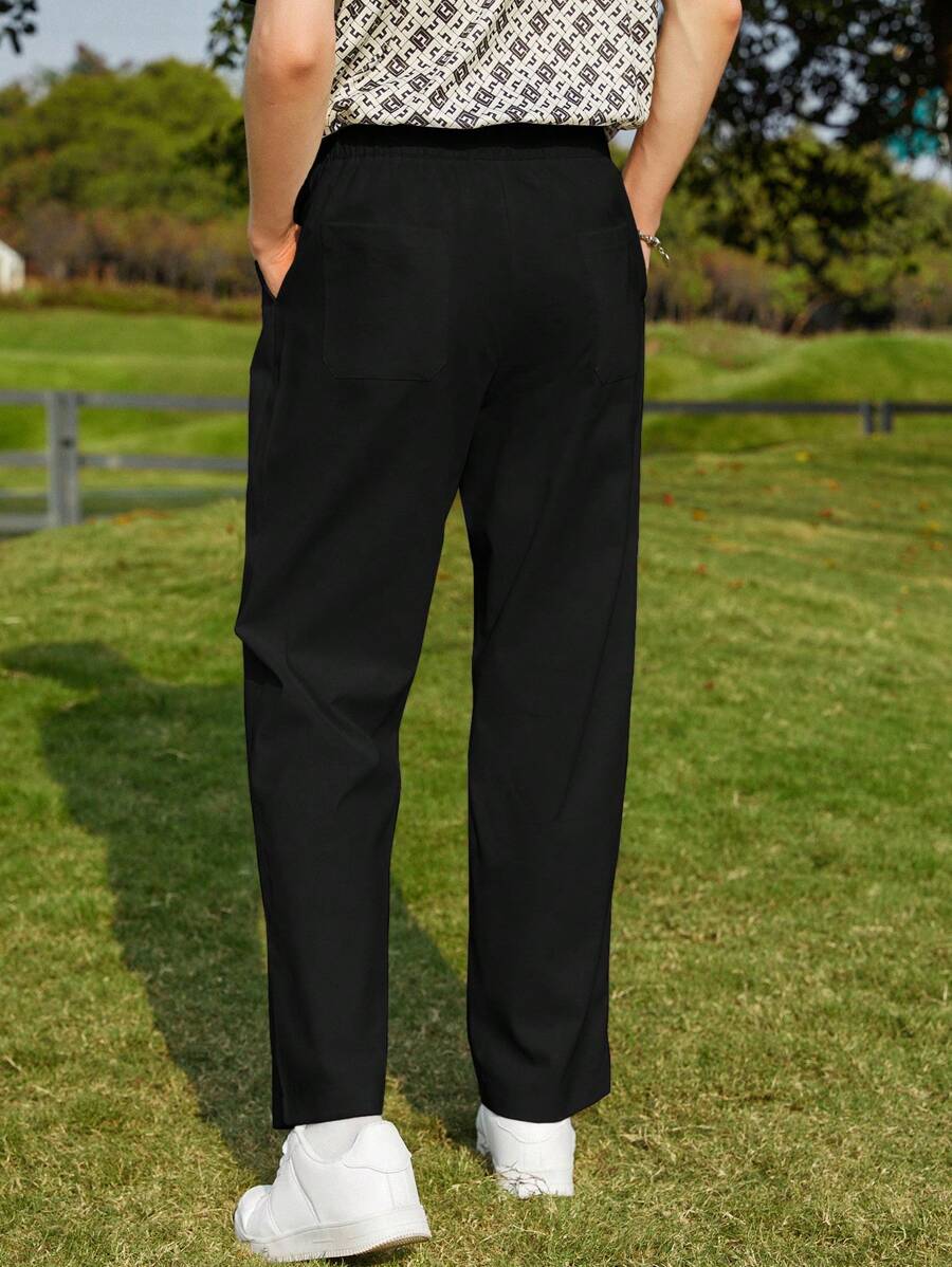 Manfinity Hypemode Men Solid Straight Leg Pants Shein Usa