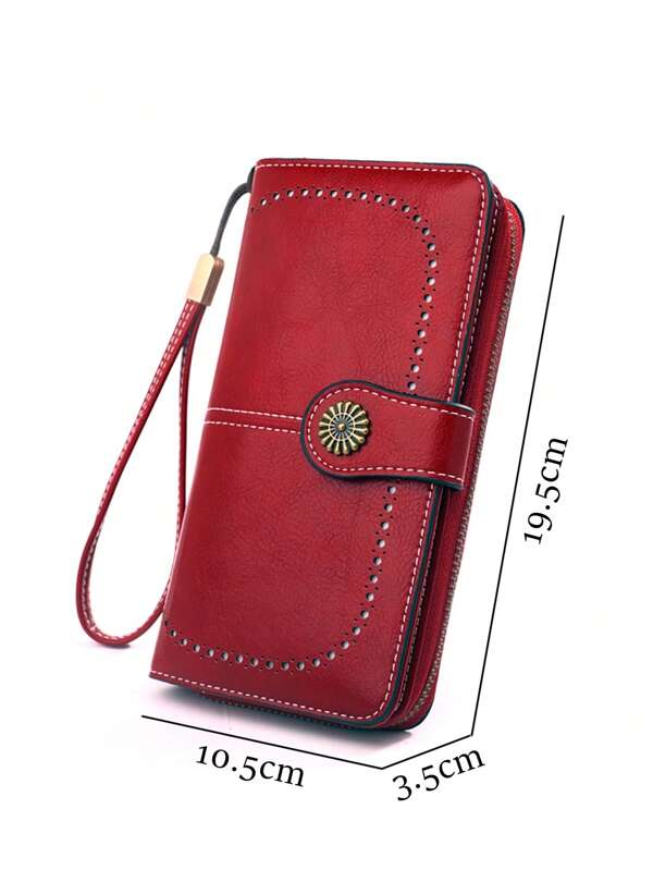 New Pu Women Wallet Female Long Casual Purse Large Capacity Money Bag