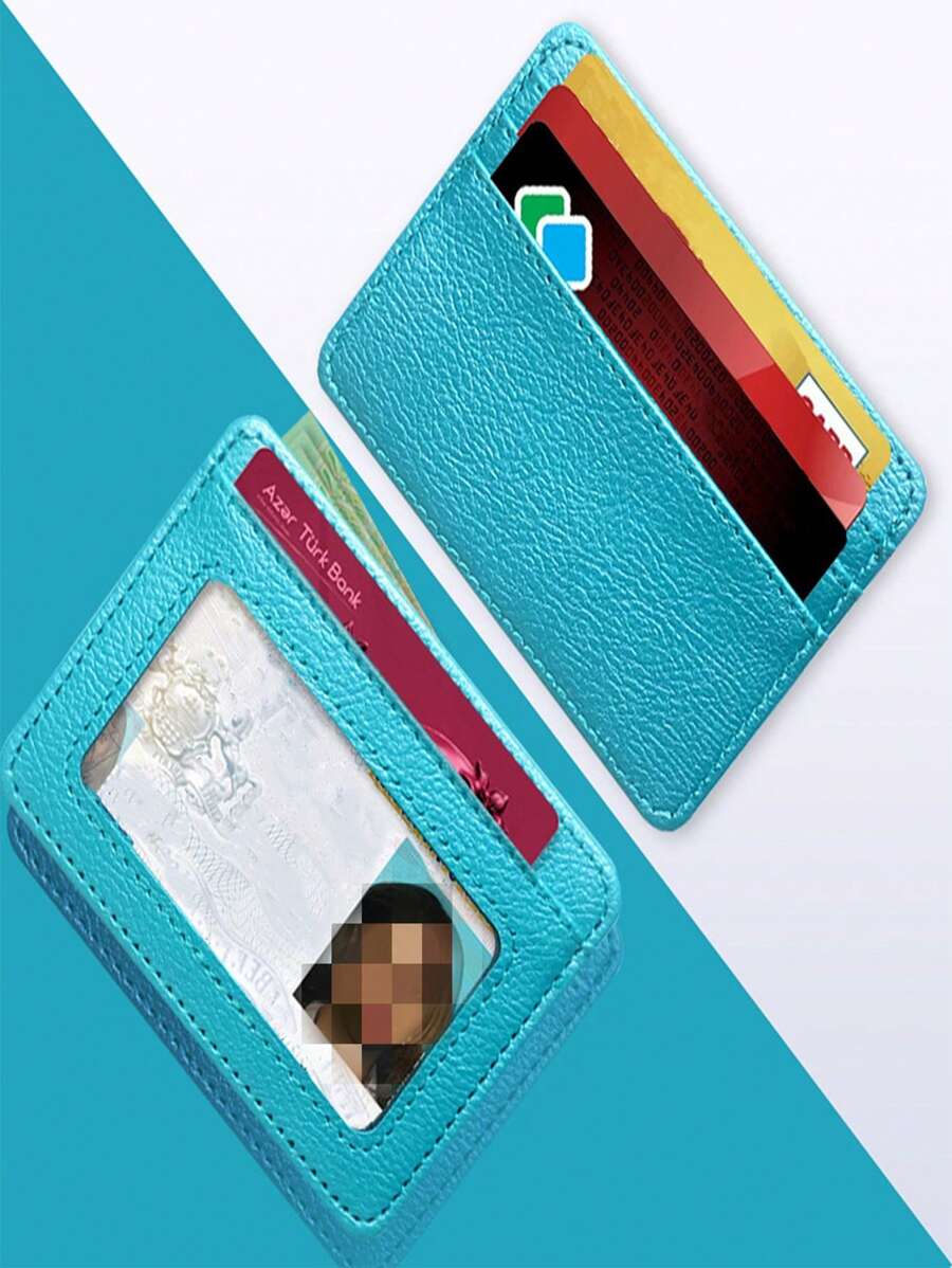 Solid Color Card Holder Pu | SHEIN USA