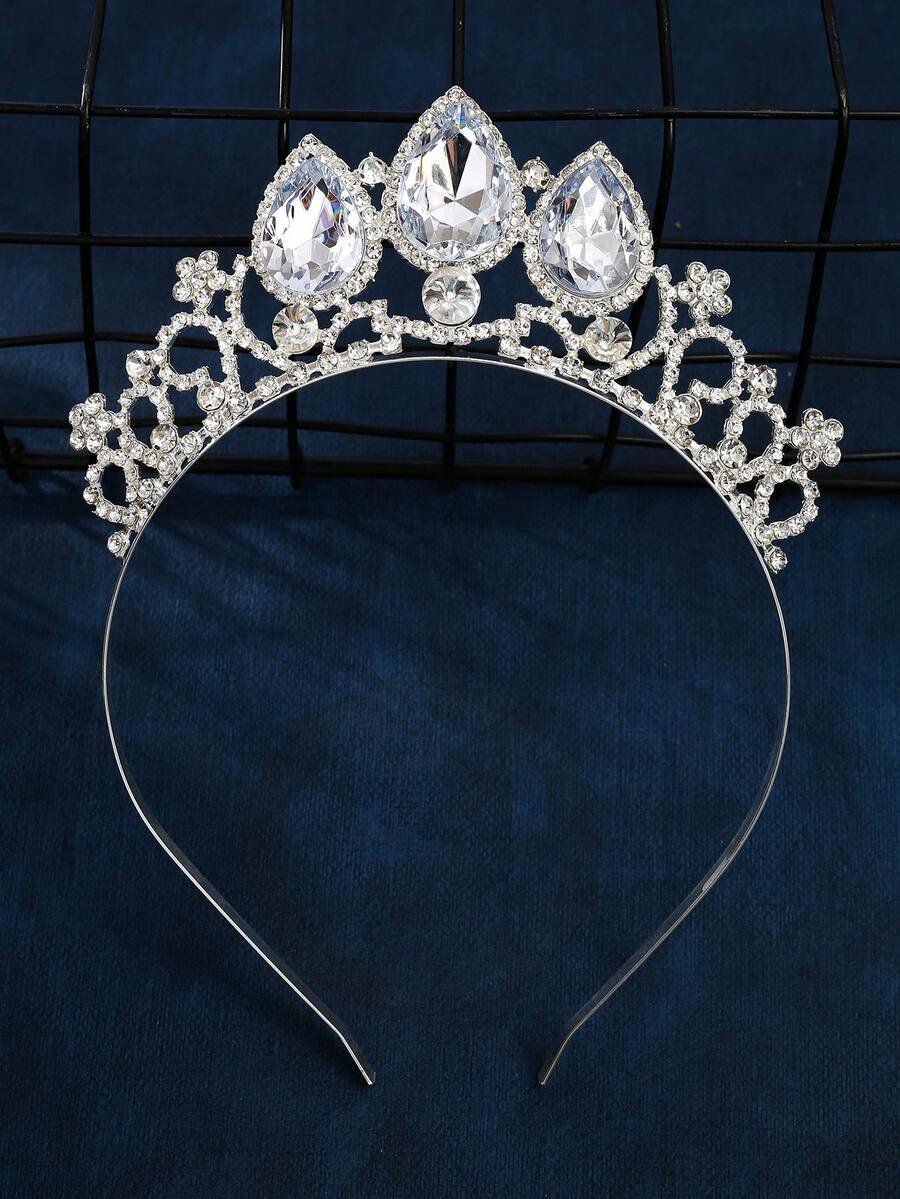 A Silver Show Party Princess Hair Accessory Dress Up Temperament ...