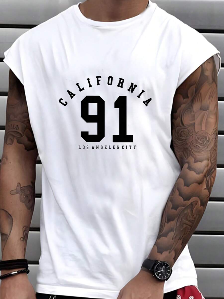 Manfinity LEGND Heren T-shirts Pasvorm Ronde Hals Korte Mouw Slogan T ...