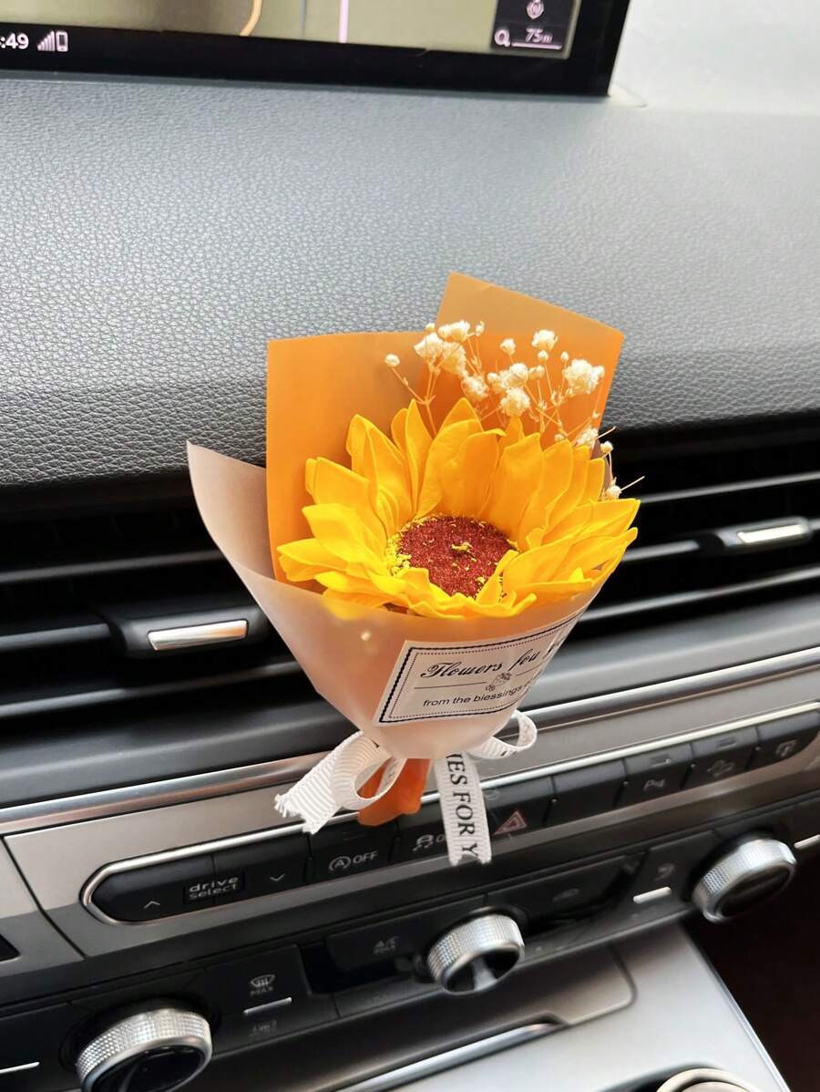 Car Air Vent Fragrance Diffuser - Large Sunflower Design | SHEIN USA