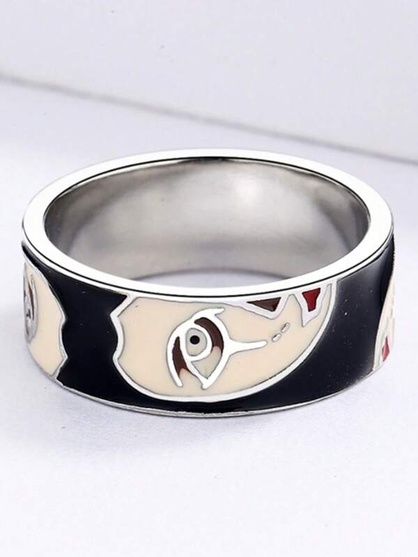 1pc Stylish Enamel Clown Ring With Cartoon Design For Nightclub Party ...