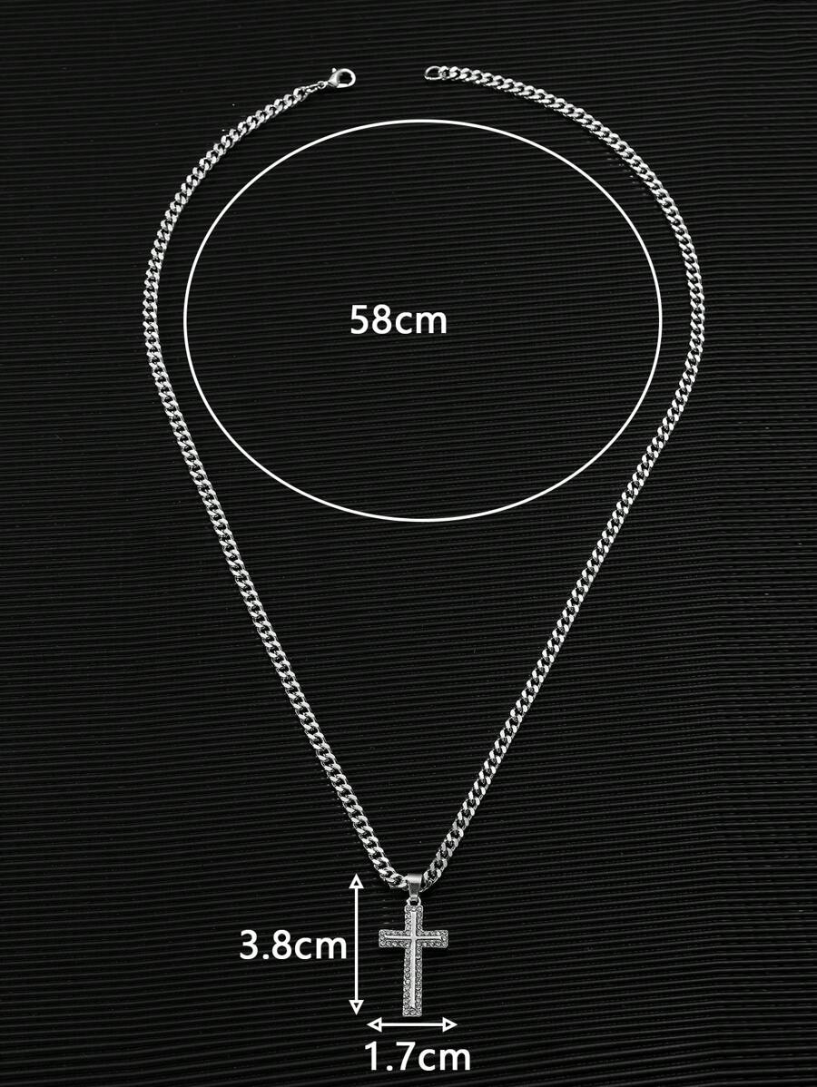 1pc Fashionable European And American Style Hip Hop Cross Pendant ...