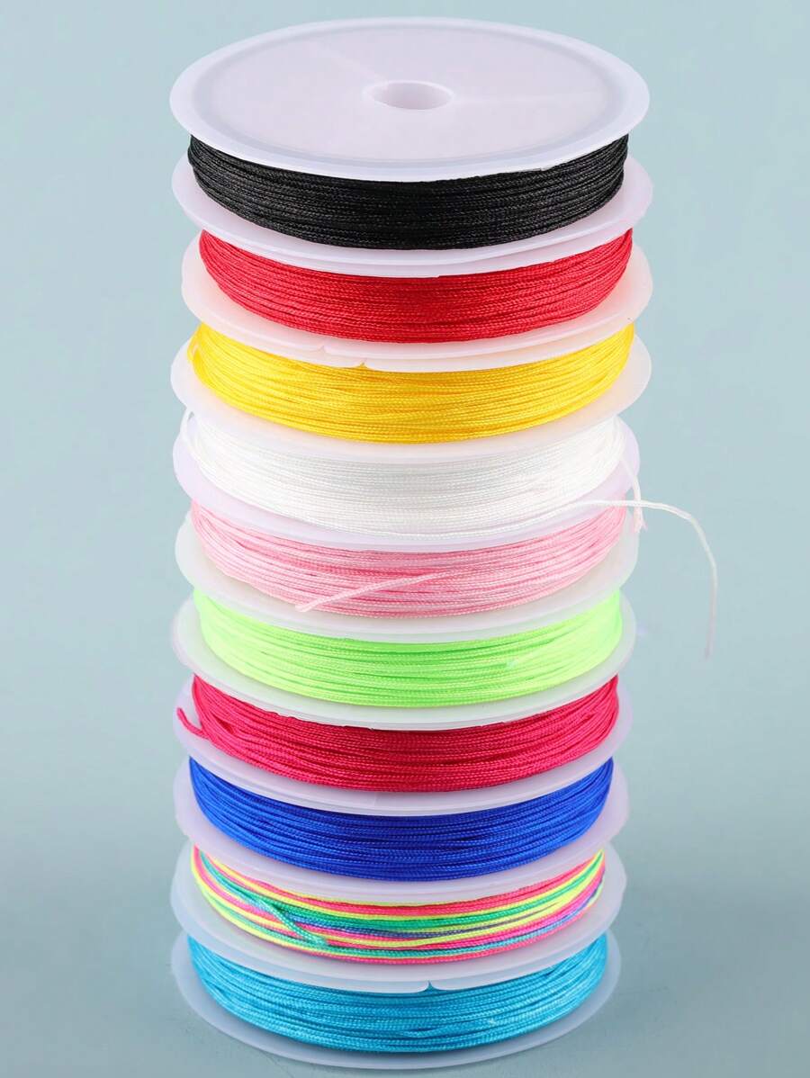 10rolls 0.8 MM High Density Jade Thread Nylon Cord For DIY Jewelry ...