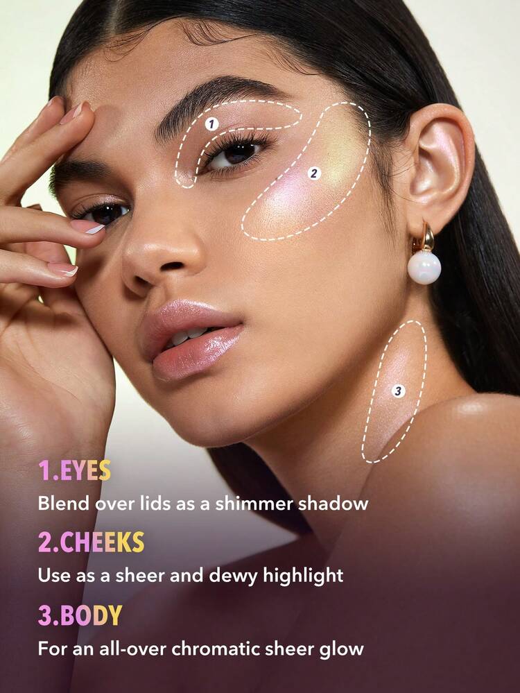 SHEGLAM Chroma-Glow Bloom Liquid Highlighter-Stardust Color Changing ...