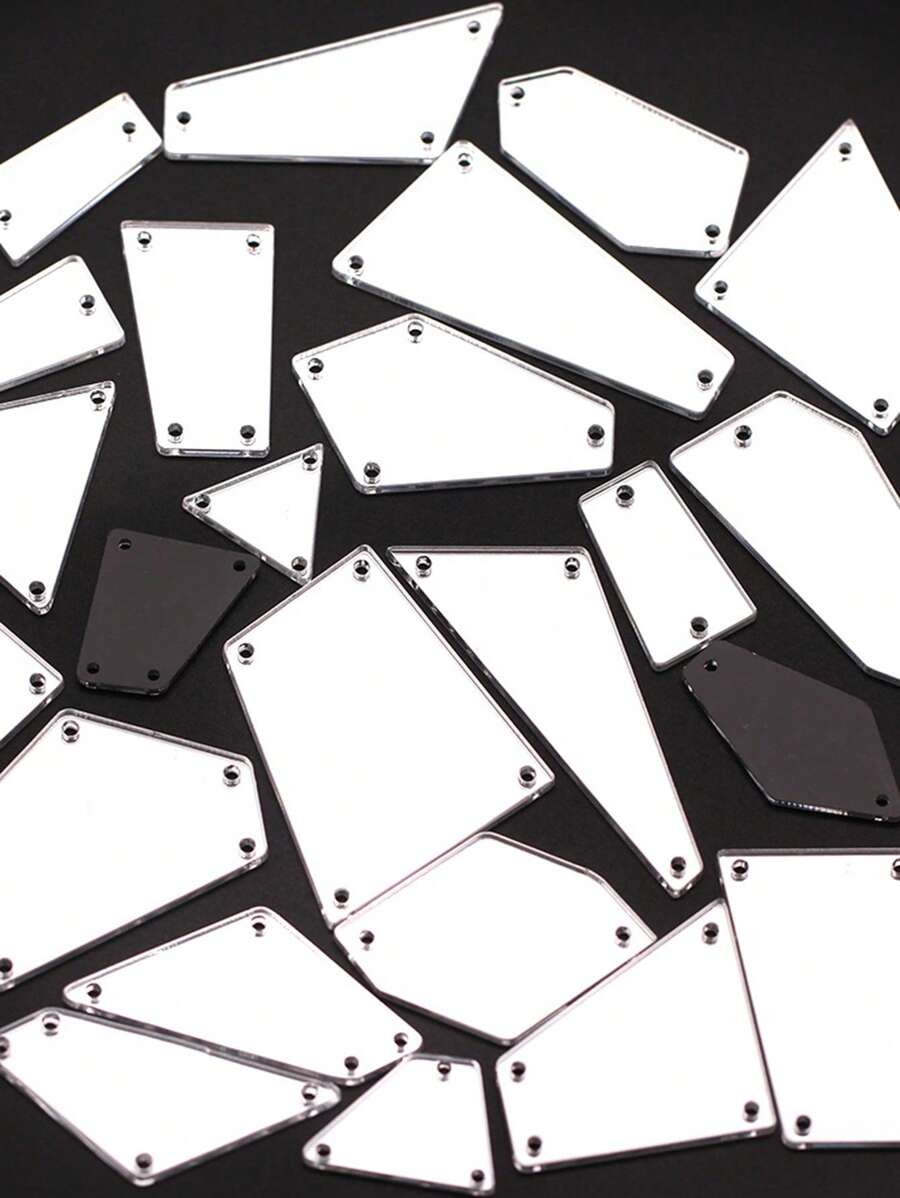 50pcs Random PMMA Mirror Button, Sewing Button For Clothes | SHEIN USA