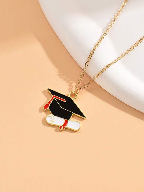 1pc Graduation Cap Pendant Necklace, Perfect Graduation Gift | SHEIN USA
