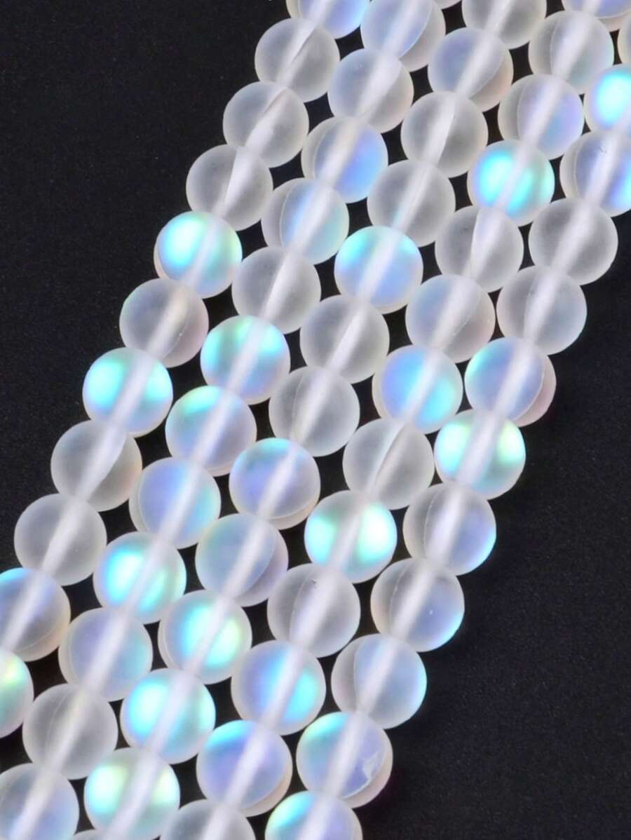 1 Strang 15 Zoll matt weiß Blinken Stein DIY Perlen 6-12 mm | aktuelle ...