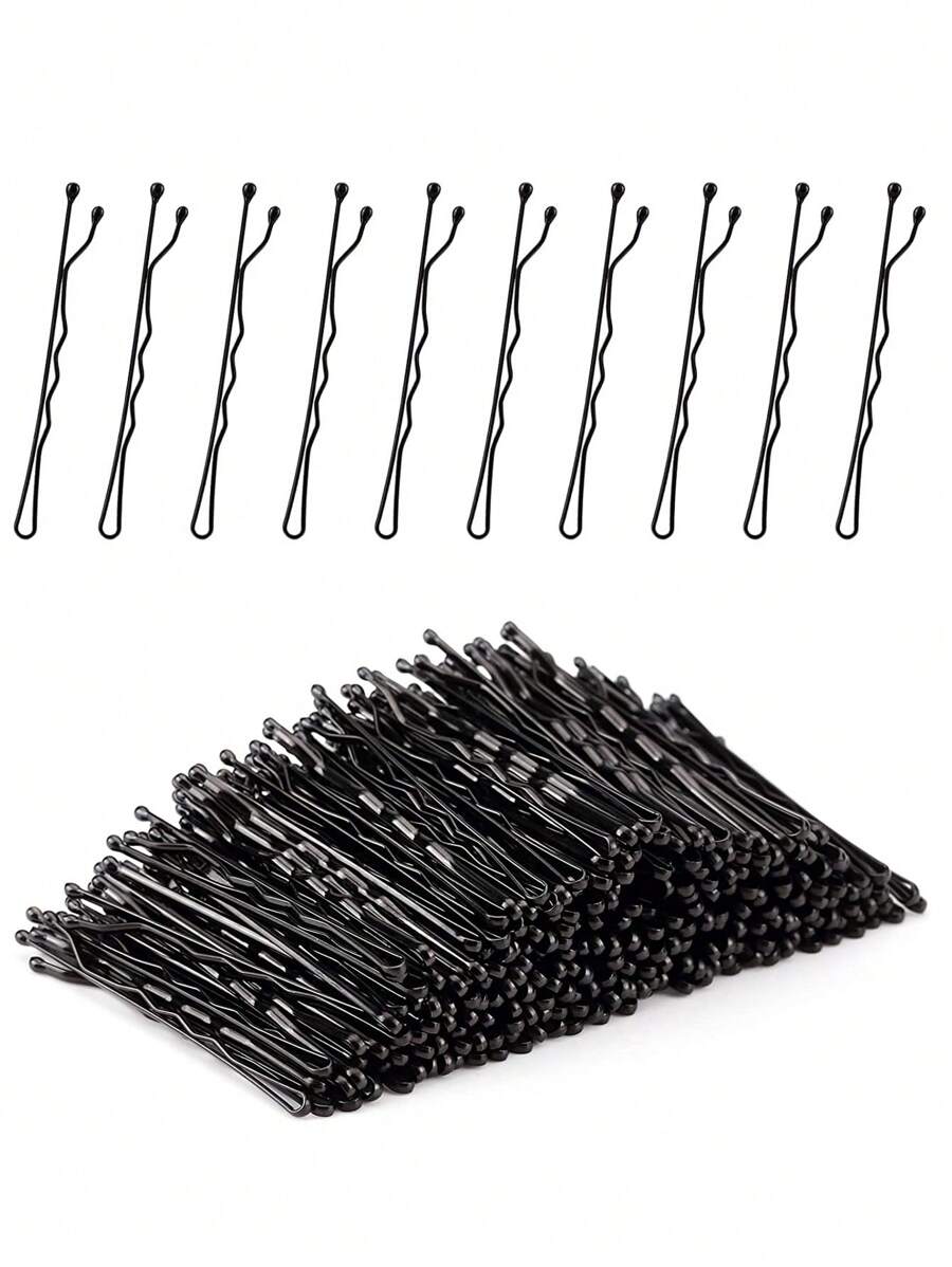 100pcs Bobby Pins, Black Hair Pins, Metal Bobby Pins For Thick Hair ...