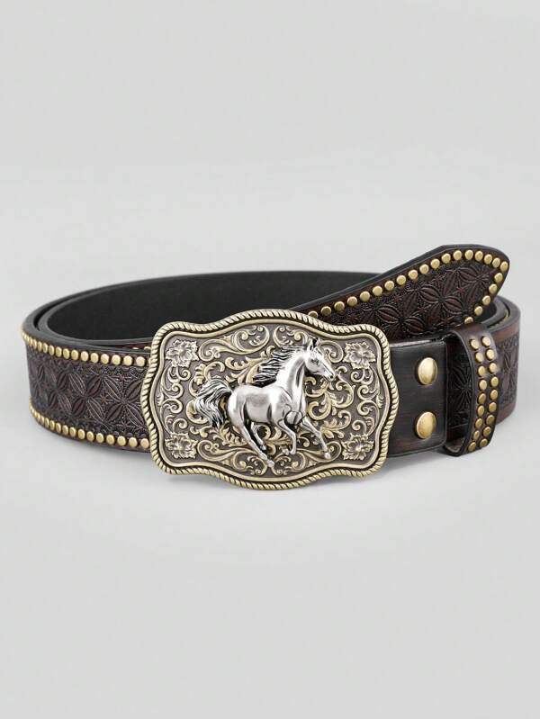 Western Style Vintage Cowboy Belt | SHEIN USA
