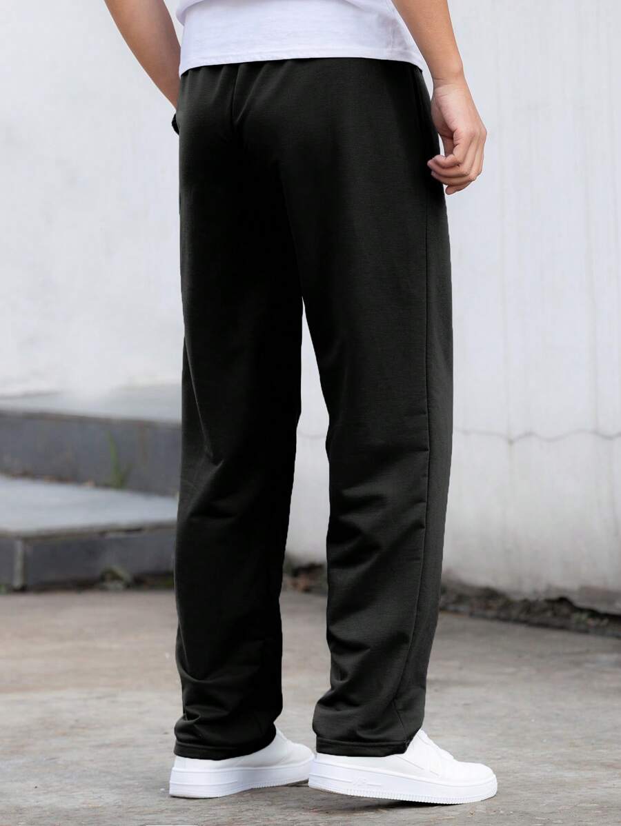 Manfinity Hypemode Loose Mens Solid Color Sweatpants Drawstring Waist