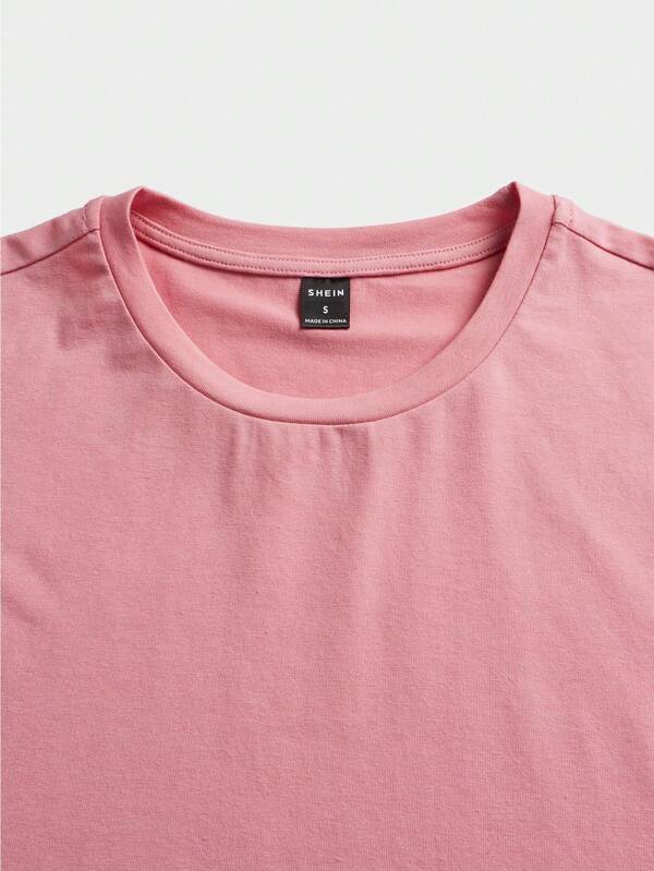 Shein Coolane Car And Slogan Graphic Drop Shoulder Crop Tee Shein Usa