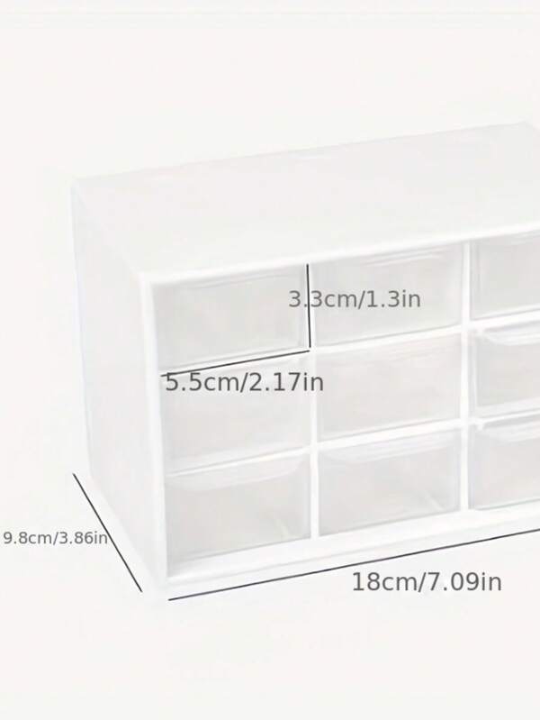 Cute Dreamy Purple Desktop Organizer With 9-Cell Drawer Design For ...