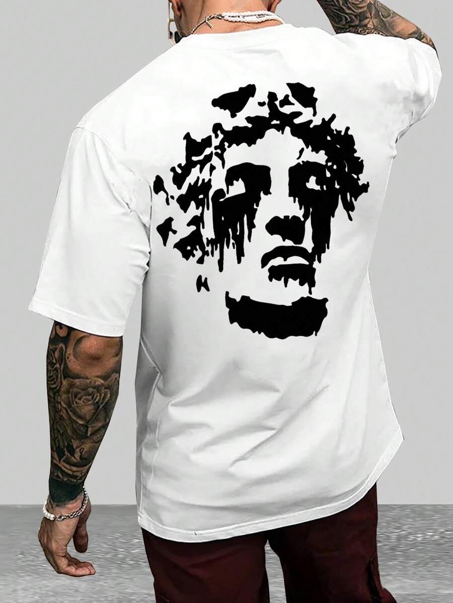 Manfinity EMRG Men T-Shirts Fit Crew Neck Short Sleeve Graphic Tee ...