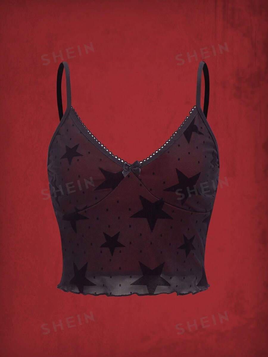 ROMWE Grunge Punk Star Print Cami Top | SHEIN UK