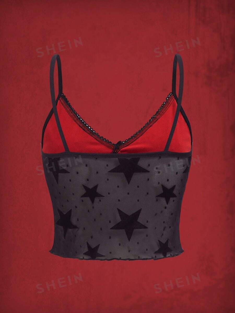 ROMWE Grunge Punk Star Print Cami Top | SHEIN UK