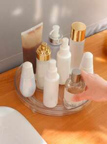 Transparent Rotating Multi-layer Desktop Cosmetic Storage Shelf ...
