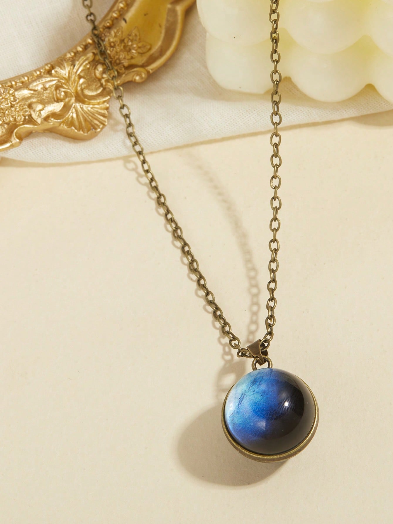 1 pieza collar con colgante de brillo de Neptuno de ocho planetas con ...